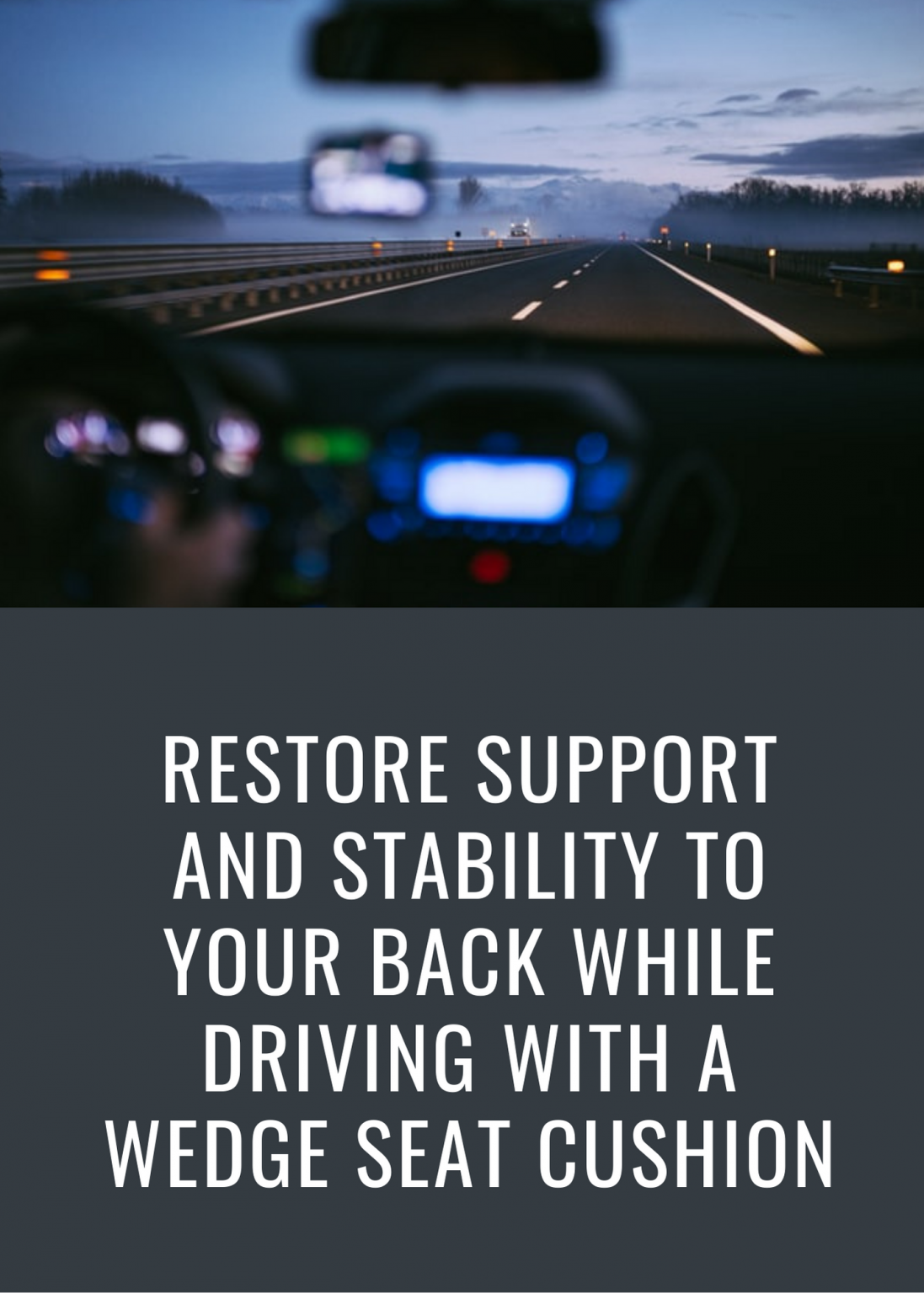 Restore Support and Stability to Your Back While Driving with a Wedge ...