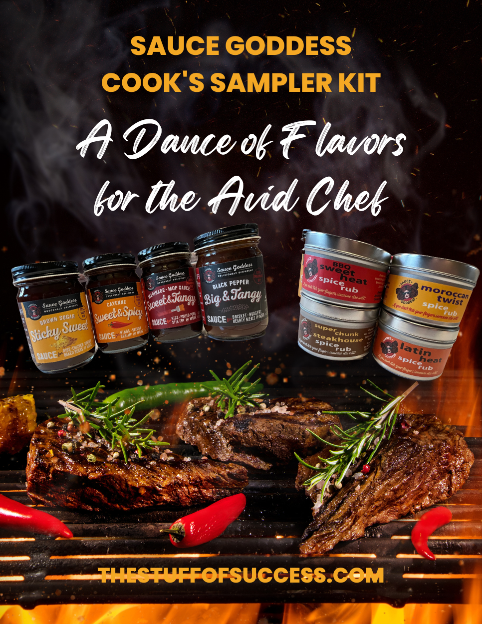 Sauce Goddess Cook's Sampler Kit - A Dance of Flavors for the Avid Chef ...