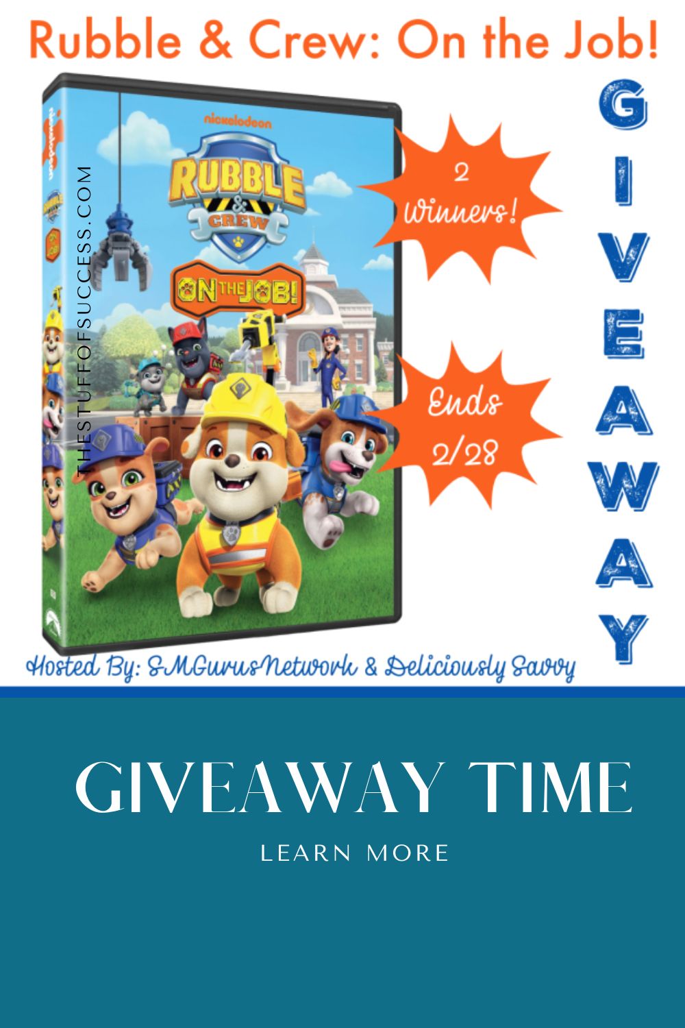 Rubble & Crew: On The Job DVD Giveaway Ends 02/28 ⋆ The Stuff of Success