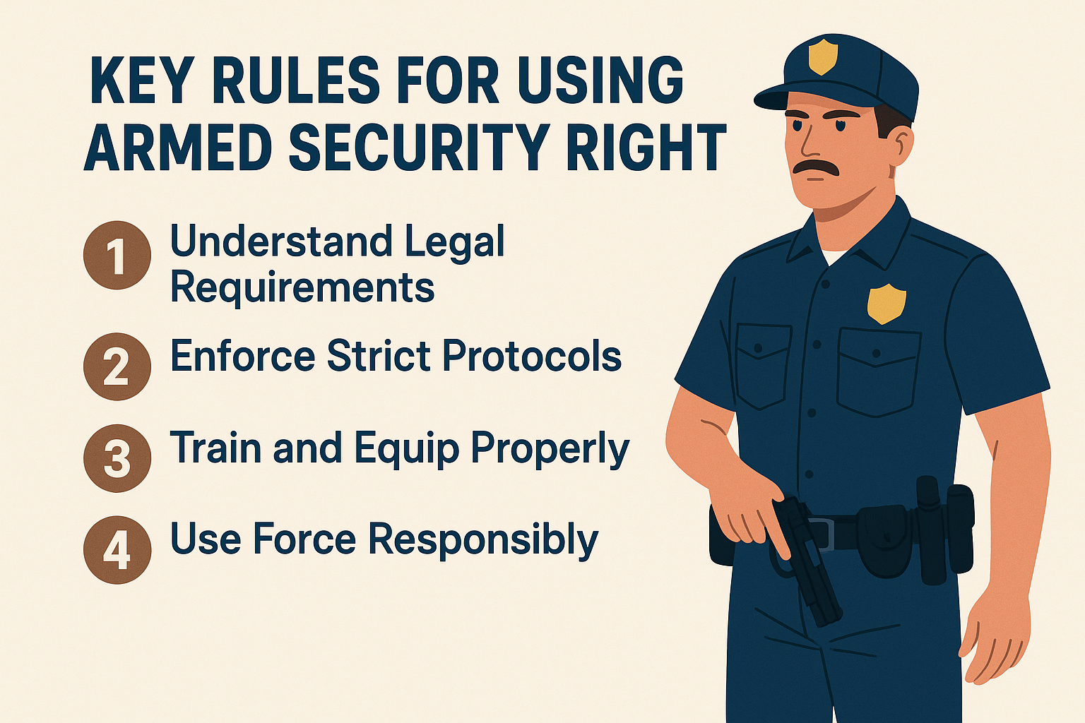 Key Rules for Using Armed Security Right ⋆ The Stuff of Success